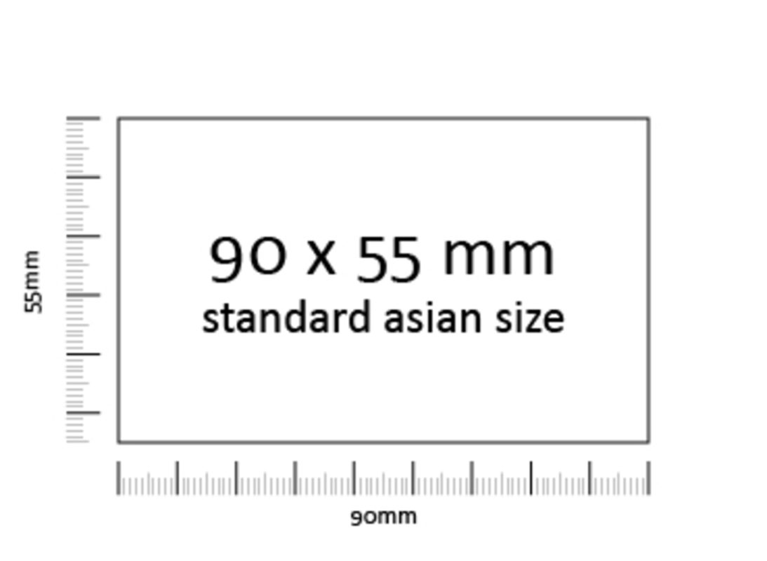 Kích thước name card chuẩn trong đơn vị cm, mm, inch