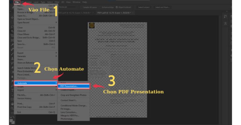 Hướng dẫn cách xuất file PDF trong Photoshop hiệu quả nhất